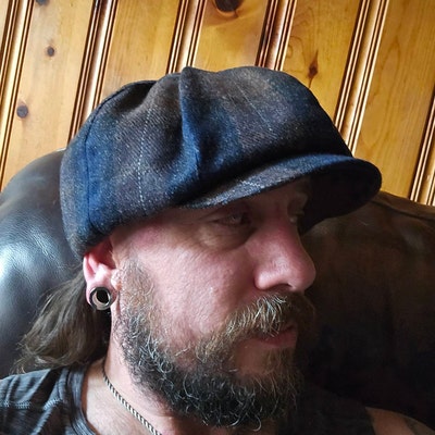 Personalized Winter 8 Panels Cap, Peaky Blinders Hat, Men Newsboy Cap ...