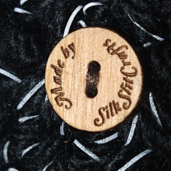 Personalized .5 Inch Wood Round Buttons, 1/2 Inch Custom Buttons, 2 ...