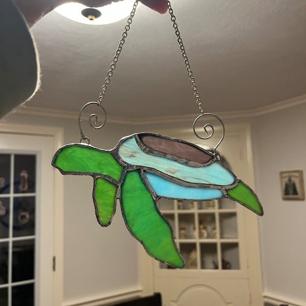 Mini Sea Turtle Stained Glass Pattern: Beginner DIY (digital Download ...