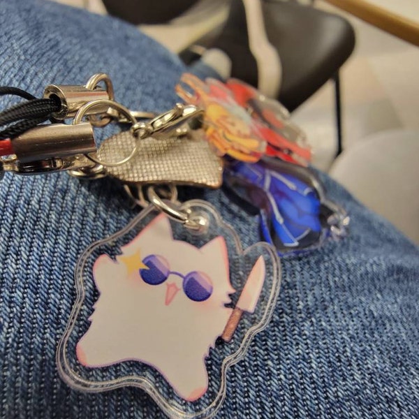 Moonbuns Keychains, Moon Bunny, Cute Animal Keychains, Cat, Bunny ...