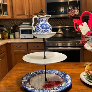 Red 3 Tier Teacup Server - Etsy