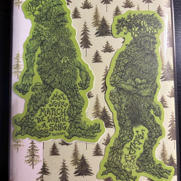 Wandering Ent Art Sticker - Etsy