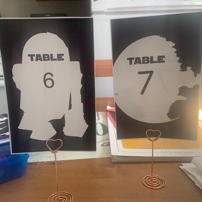 Star Wars Table Numbers R2D2 - Etsy