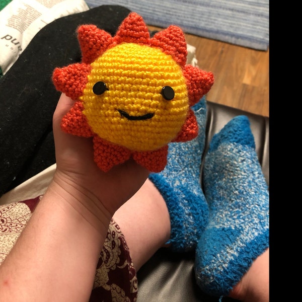 CROCHET PATTERN in English - Mr. Sunshine - 6.3 In./16 Cm. Tall ...
