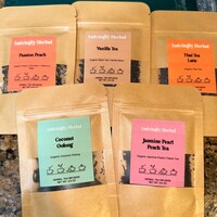 Chai Tea Set 5 Chai Tea Blends Lavender, Peach, Vanilla, Turmeric ...