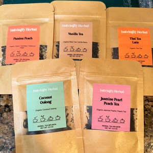 Chai Tea Set 5 Chai Tea Blends Lavender, Peach, Vanilla, Turmeric ...