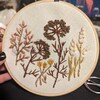 Wildflowers Meadow Embroidery Pattern + Video Tutorial, Beginner Embroidery PDF Pattern ...