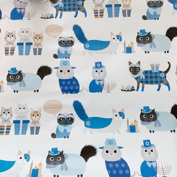 Cute Jewish Wrapping Paper Roll - Hanukkah Gnome, Jewish Gnome Wrapping ...