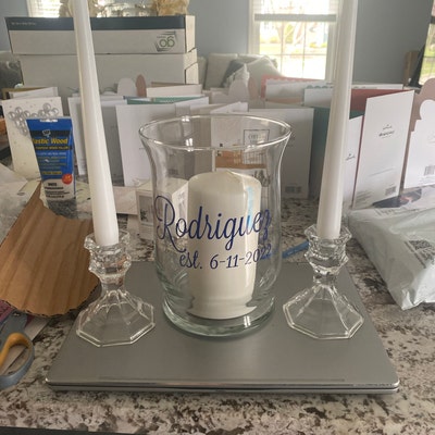 Unity Candle Holder Set Unity Ceremony Wedding Gift Union Ceremony ...