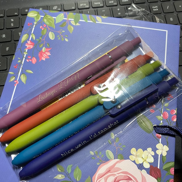 Respiratory Therapist Personalized Pens｜set of 5 Custom Laser Engraved ...