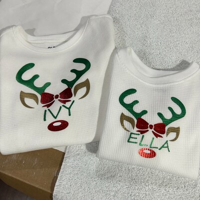 Reindeer Monogram SVG Reindeer Face SVG Christmas Reindeer SVG ...