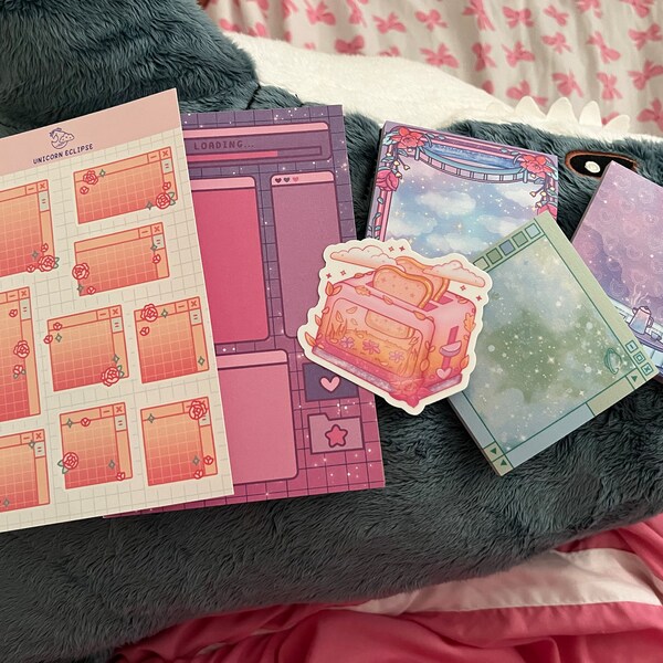 Train Window Sticky Note | Cute Kawaii Dreamy Aesthetic Stationery Memo ...