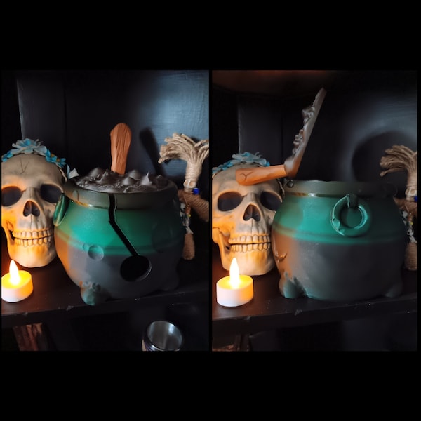 Cauldron Yarn Bowl With Lid | 3d Printed | Lidded Yarn Bowl - Cracked Cauldron - Accessories ...