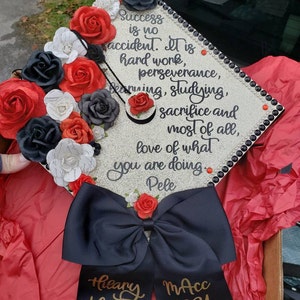 Graduation Flower Crown Graduation Cap Topper the End is Often | Etsy