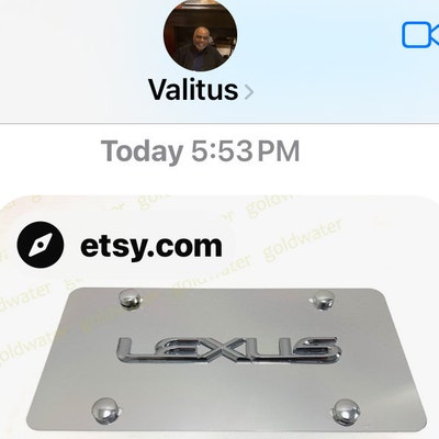 3D ST Badge Emblem Stainless Steel Chrome Metal License Plate Frame ...