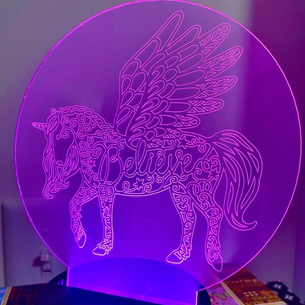 Believe in Unicorn Svg Template Digital Clipart, Unicorn Cut File ...