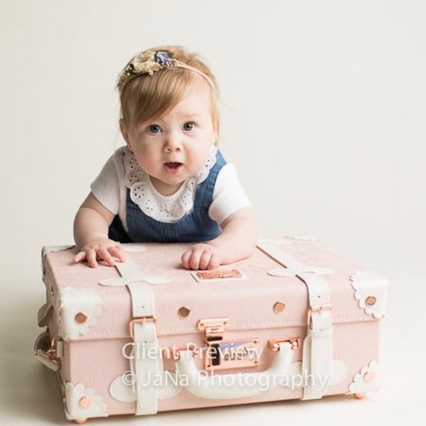 Keepsake Suitcase in Vintage Floral Small, Baby Suitcase, Memory Case ...