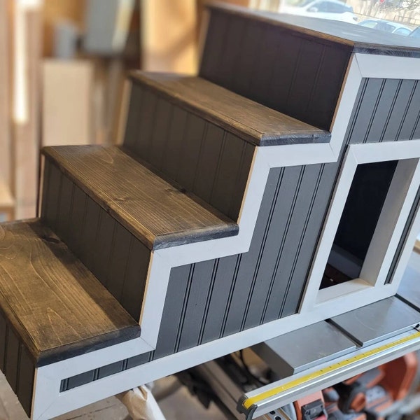 DIY Pet Stairs/steps Plan, Dog Bed Stairs Plan, Dog Bed Steps Plan, Pet ...