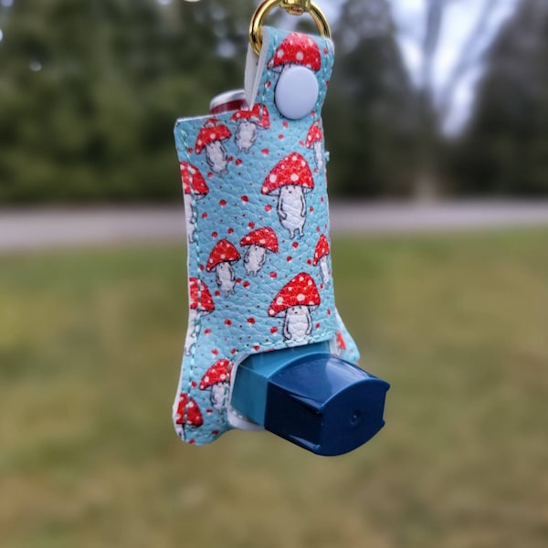 Cottagecore Mushroom Inhaler Case Keychain,inhaler Holder Keychain ...
