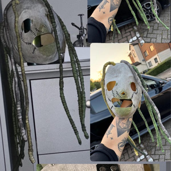 Chris Fehn Mask Slipknot White - Etsy