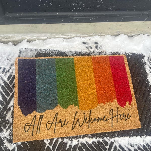 Funny Front Doormat, This House is Full of Crazy People and Animals Rug ...