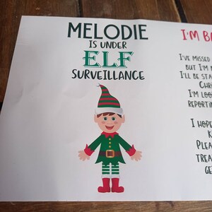Elf Return Chocolate Wrapper, Personalised Elf Good List, Welcome ...