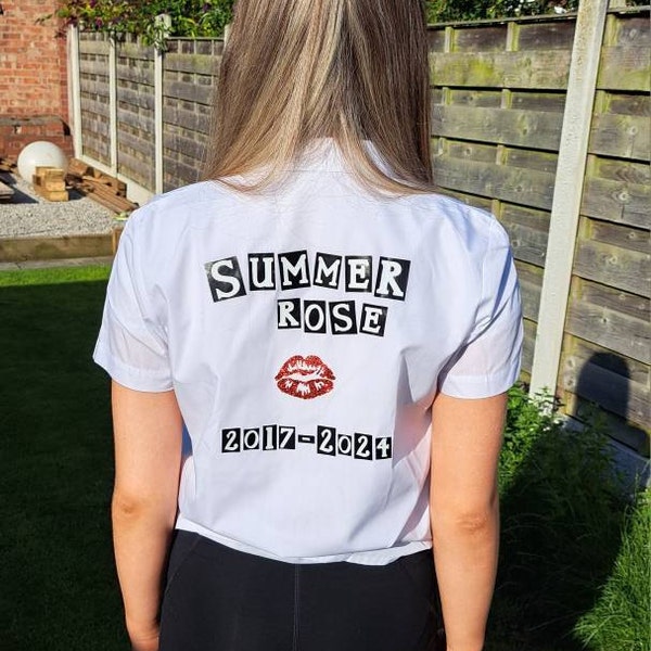 School Leavers Shirt , Butterfly & Hearts , Many Colours Available ...