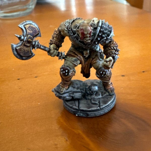 Orc Orog / Half-orc Fighter Barbarian DND Resin 28mm Scale Dungeons ...