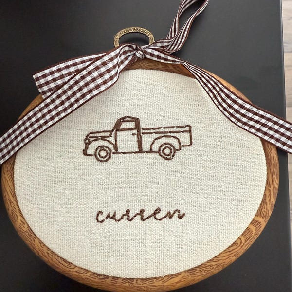 Custom Name Embroidery Hoop, Rocking Horse Nursery Decor, Nursey Wall ...