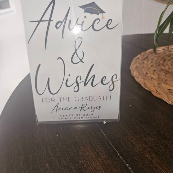Graduation Advice & Wishes, Printable Graduation Advice Cards, Custom ...