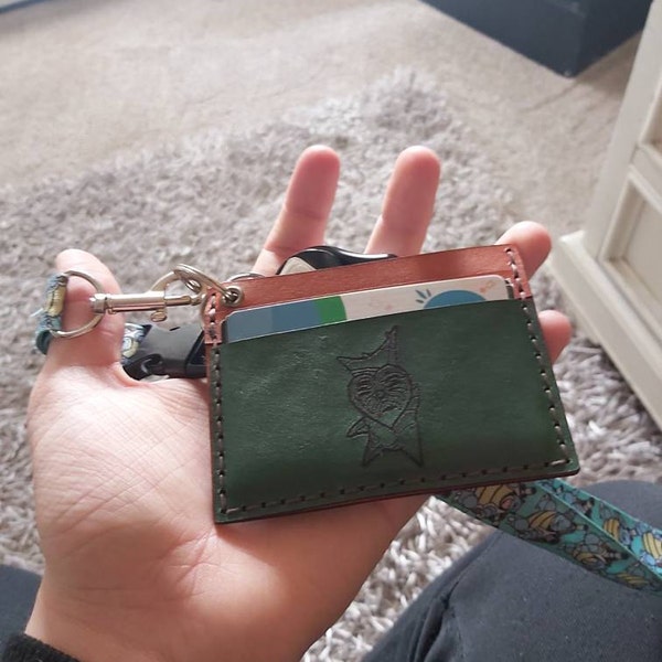 Legend of Zelda Leather Card Holder Wallet - Full Grain - Color Symbol ...