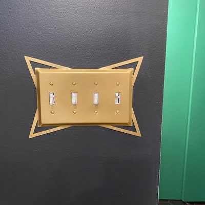 TELSTAR Painted Mid Century Atomic Shadow Box Light Switch and Outlet ...