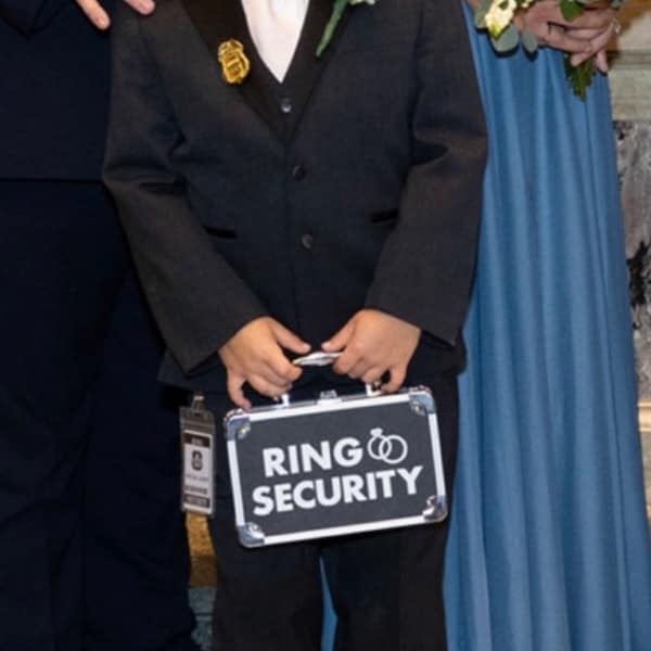 RING SECURITY Briefcase With Ring Holder Inside - Ring Bearer Case ...