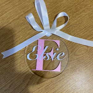 Luxury Personalised Acrylic Table Place Name Vinyl Name Disc - Etsy