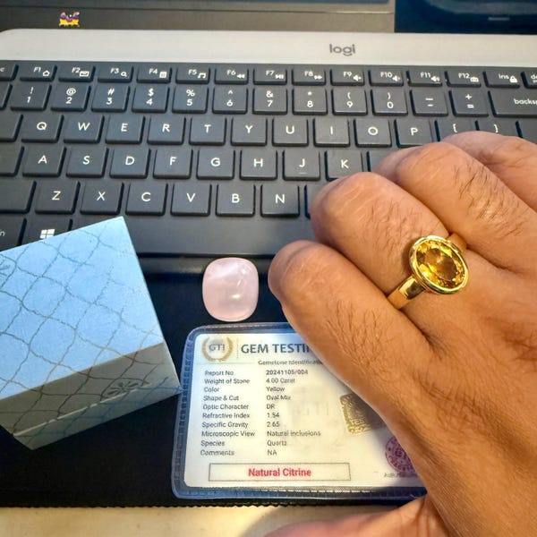 Natural Red Coral Cylindrical Shape (moonga) Gemstone Copper Ring | 3ct ...