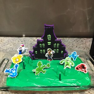 Luigi’s Mansion 3D Printed Cake Topper – Glow-in-the-dark Edition - Etsy