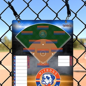 9x12 Metal Custom Dugout Lineup Board - Etsy