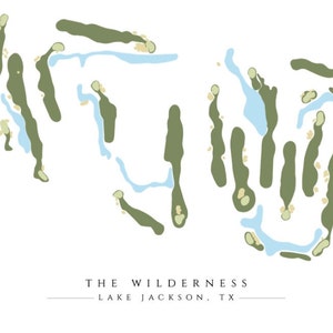 Custom Golf Course Map digital - Etsy