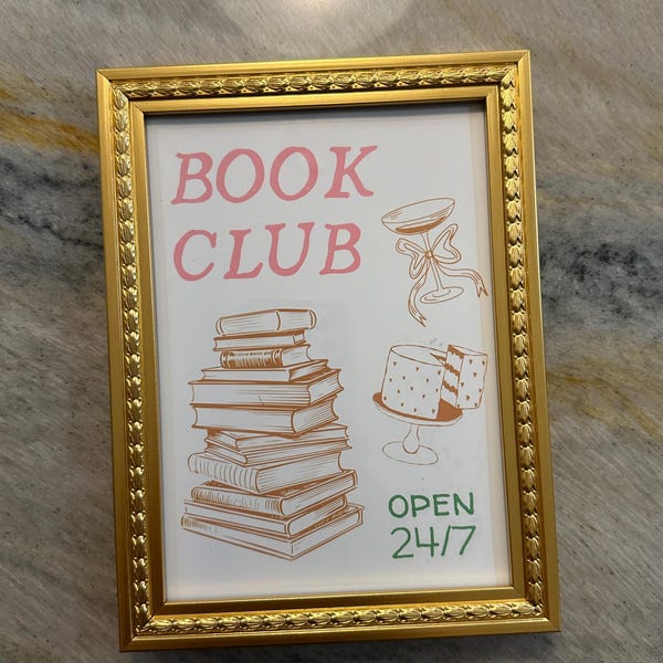 Vintage Book Art, Cute Reading Poster, Classroom Wall Art, Booked and ...