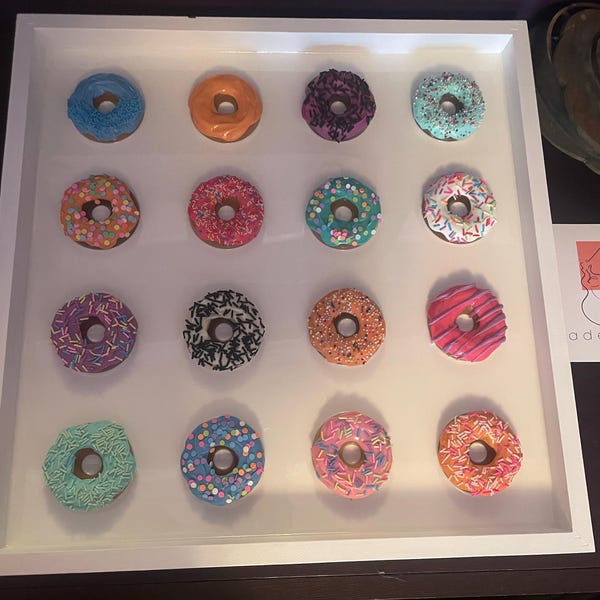 Donut Pop Art Sculpture, Donut Art, Assorted Dozen, Colorful, Food Art ...