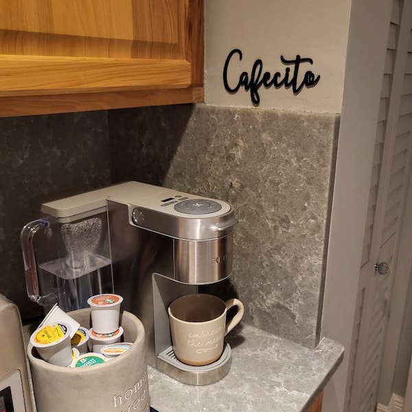 Cafécito Sign | Metal Coffee Bar Sign | Spanish Cafecito Sign | Metal ...
