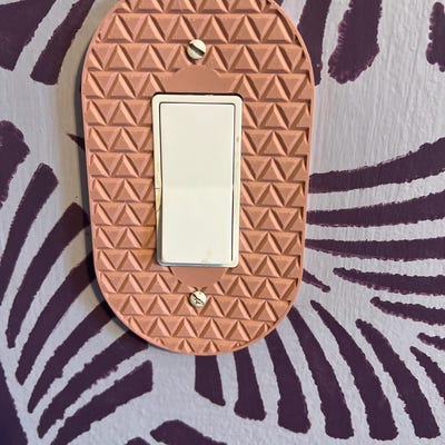 Vintage Oval-shaped Plug Outlet Plate Cover, Duplex Power Outlet ...