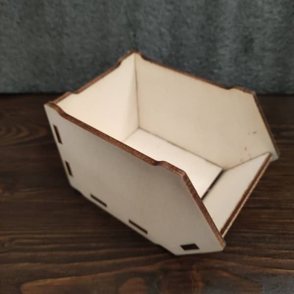 Desk Organizer Stackable Storage Box Svg Laser Cutting Files - Wood ...