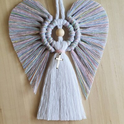 Macrame Communion/christening Mermaid 100% Cotton. Handmade ...