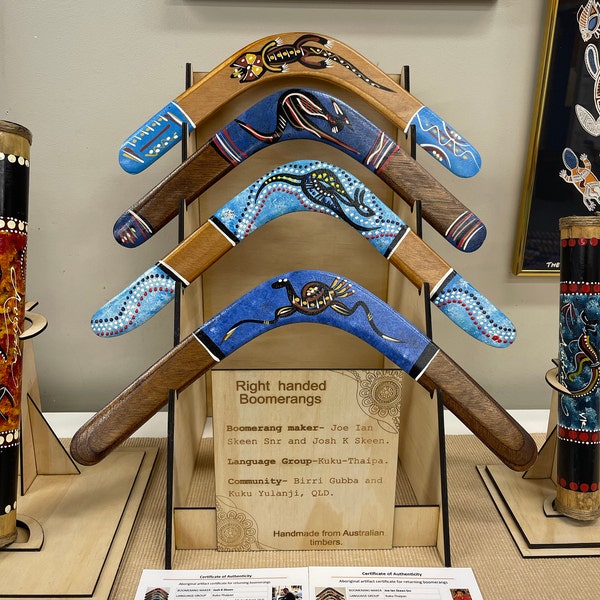 Traditional Animals Design |16 Inch | Returning Boomerang | Choose Left ...