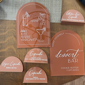 Acrylic Buffet Food Name Sign, Food Table Tent Card, Food Tag, Cute ...