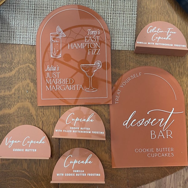 Acrylic Buffet Food Name Sign, Food Table Tent Card, Food Tag, Cute ...