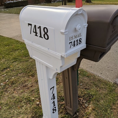 Classic Vertical Mailbox Numbers 1-10 Inches HOA Custom House Address ...