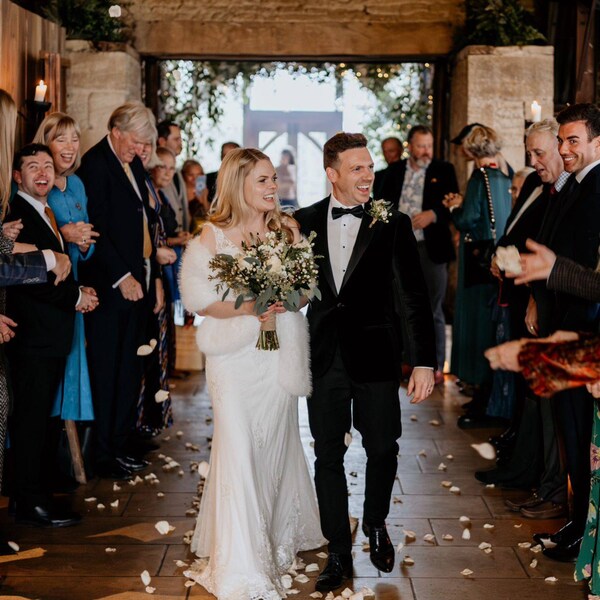 Ivory / White Faux Fur Bridal Shawl, Winter Wedding Fur Stole Wrap ...