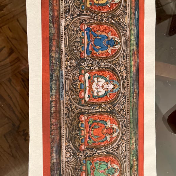 Chenrezig's Thangka Print for Inner Tranquility the Bodhisattva of ...